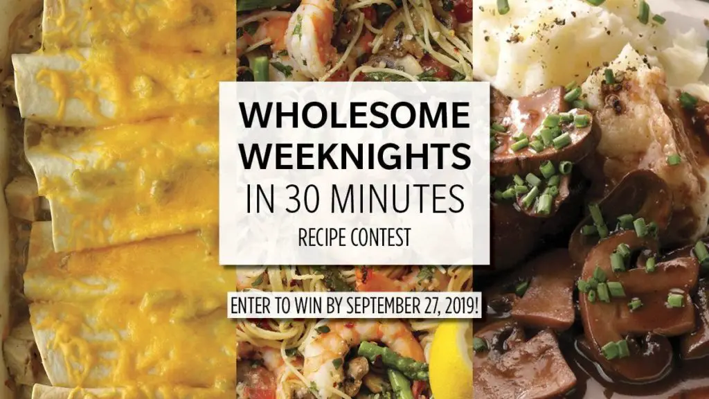 Taste of Home Wholesome Weeknights in 30 minutes Recipe Contest - 2022 ...