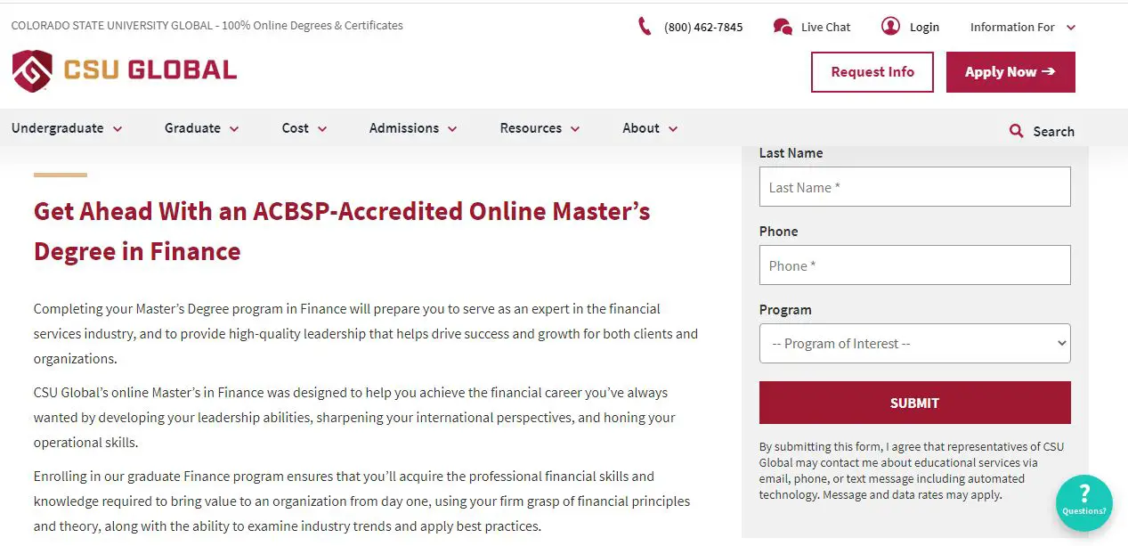 Best Masters in Finance Courses