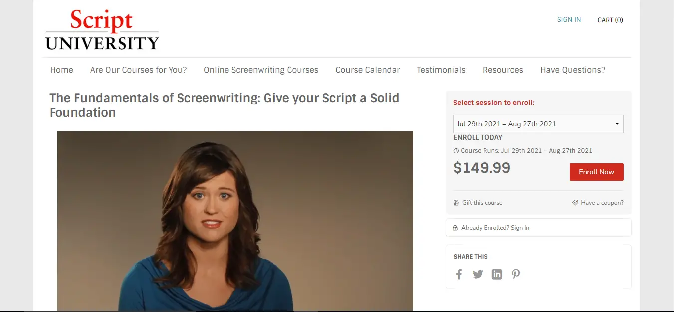 Best Script Writing Courses