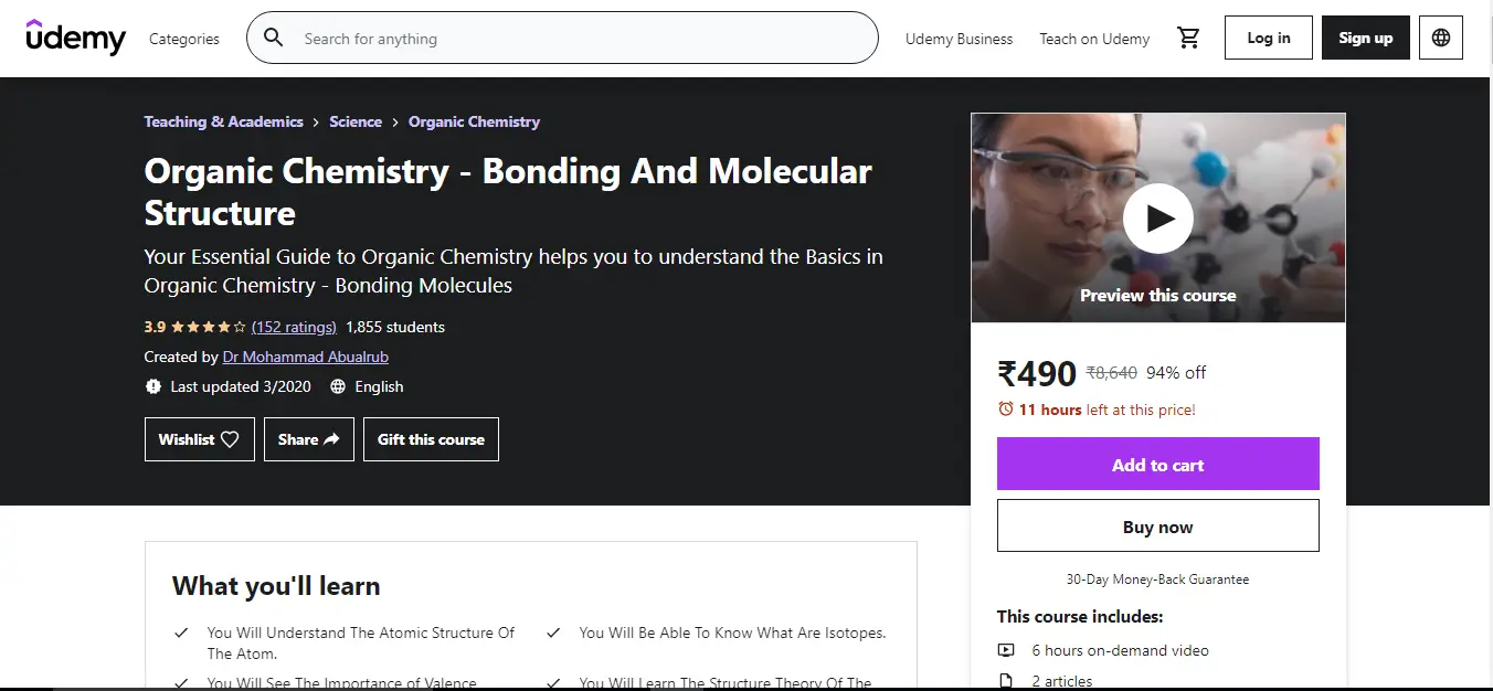 Best Online Organic Chemistry Courses