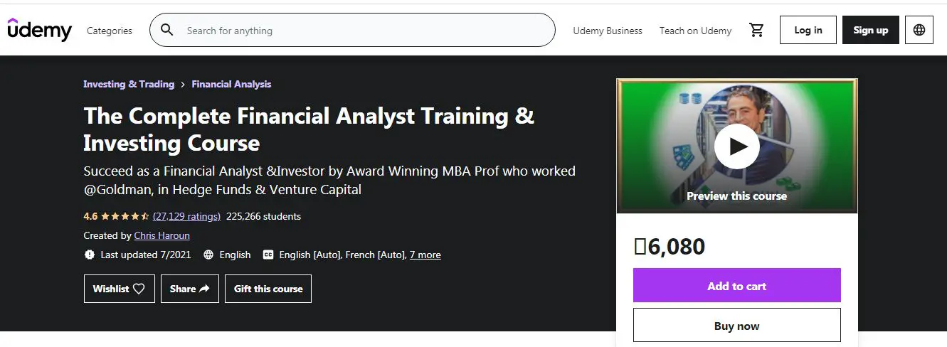 Best Financial Analyst Courses Online