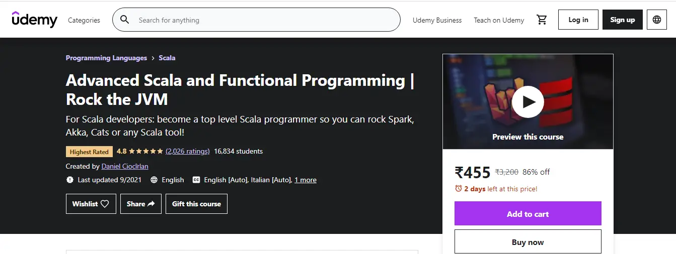 Best Scala Online Courses